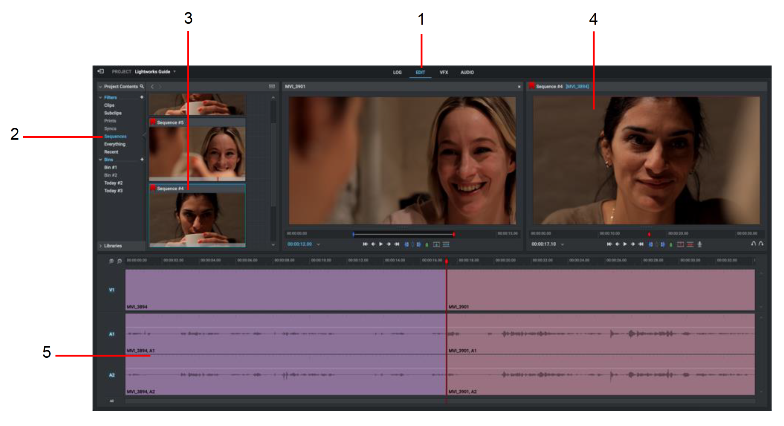 Assembling a Sequence - LWKS - Lightworks - Video Editing Software