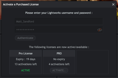 Knowledge Base - Starting Lightworks